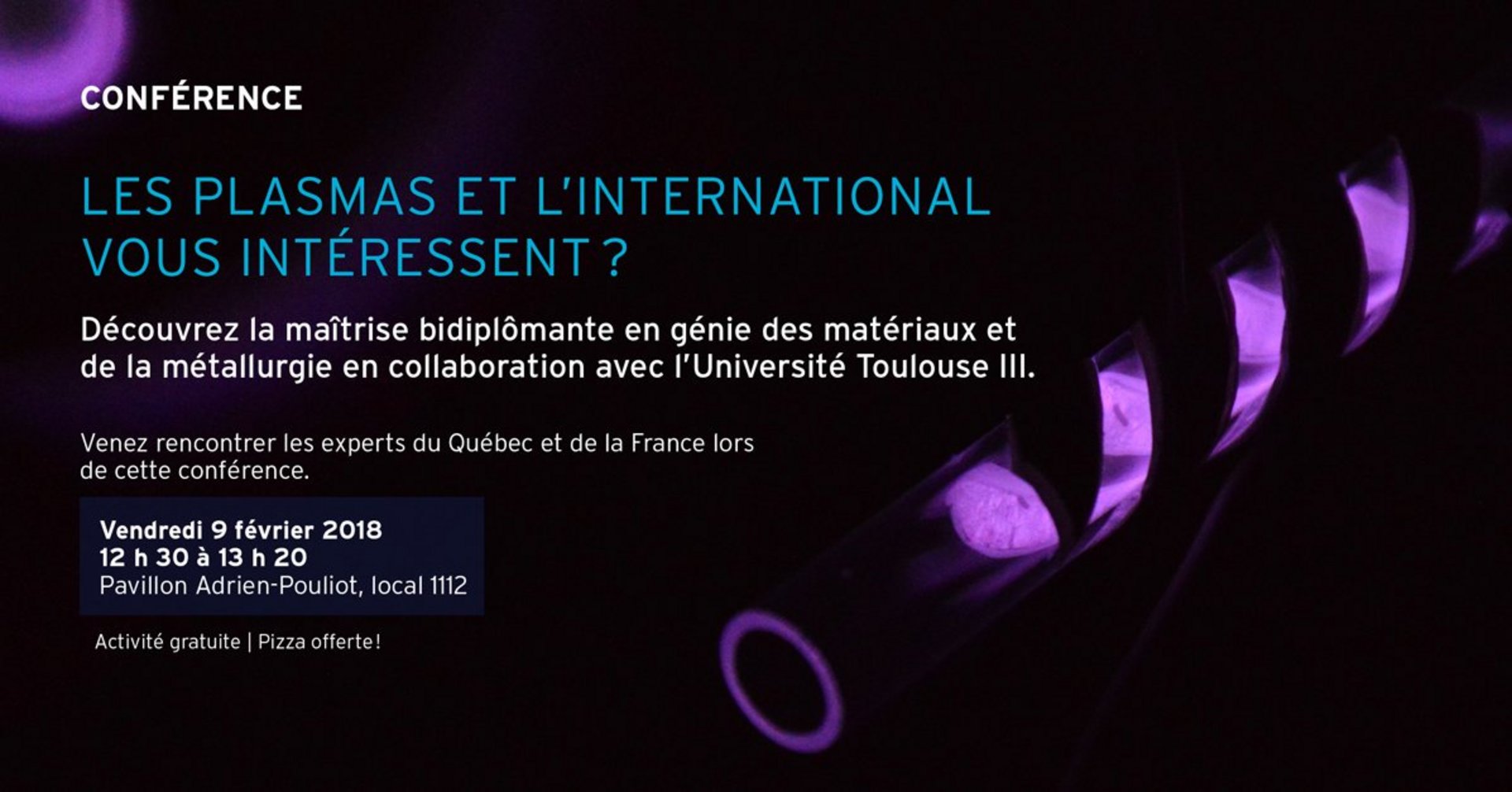 Conférence – Le génie des plasmas à l’international - Faculté des ...